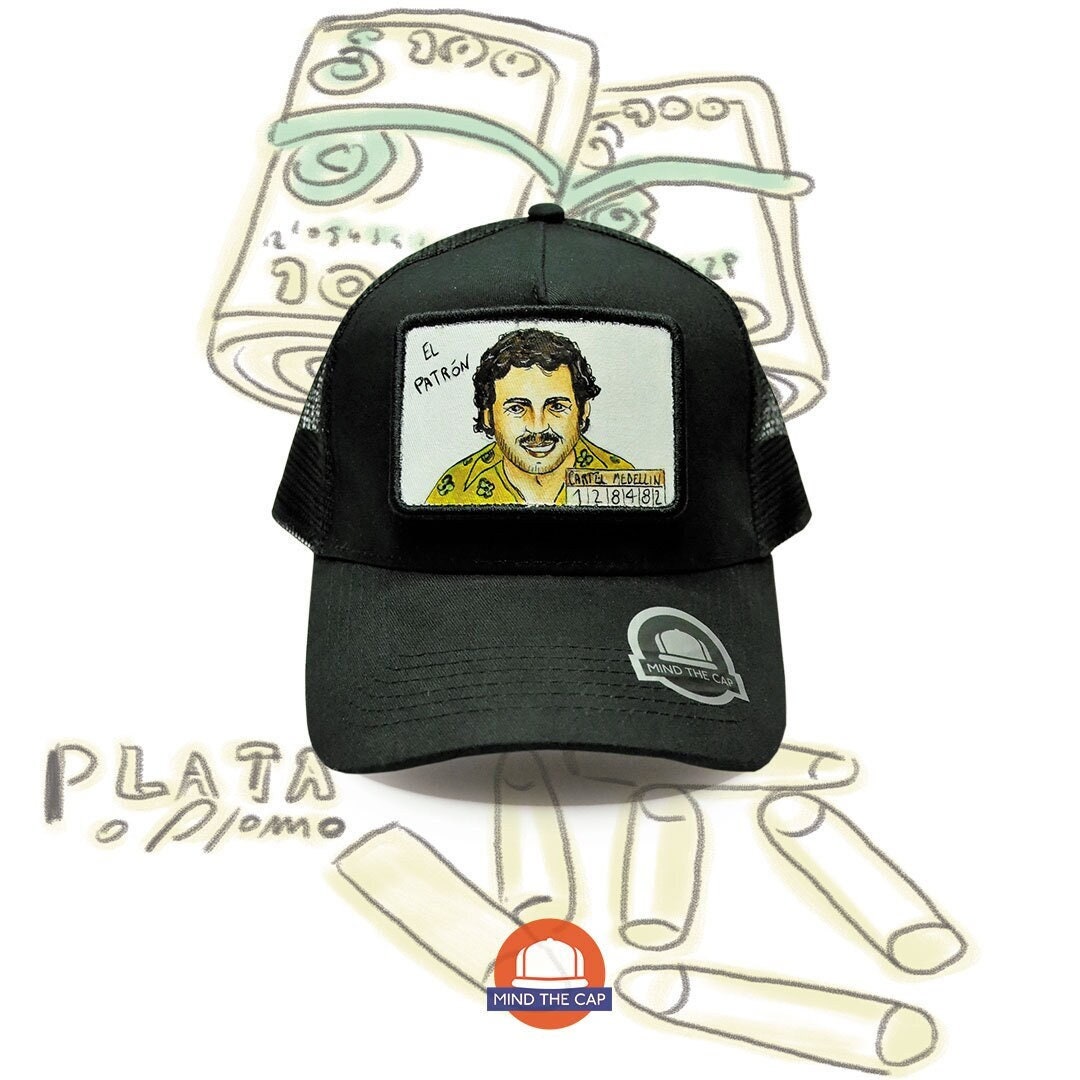 Pablo Escobar Narcos Cap Snapback Handmade Color Paint - Etsy