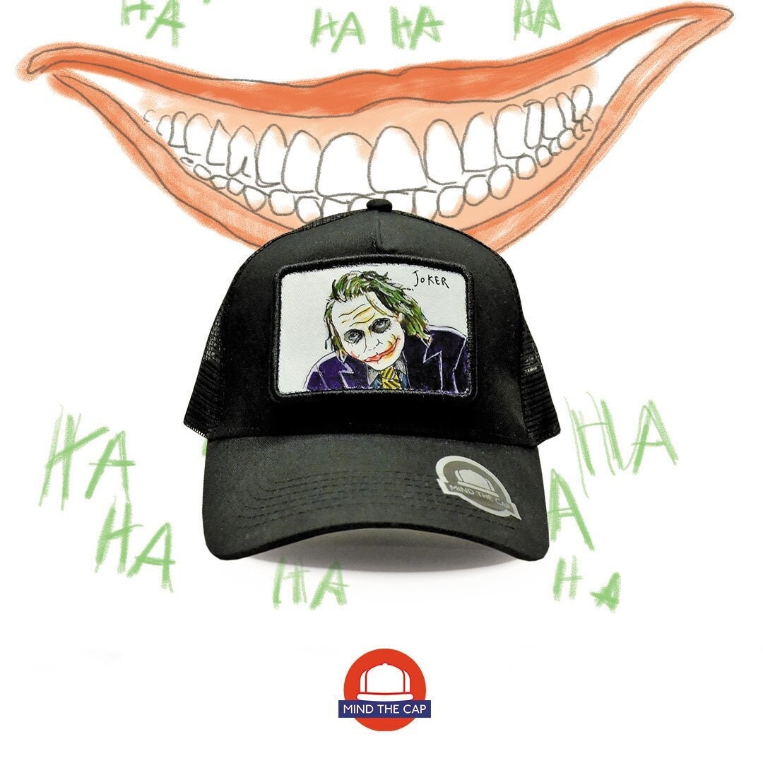 Joker Snapback Cap Art Paint Color Handmade - Etsy