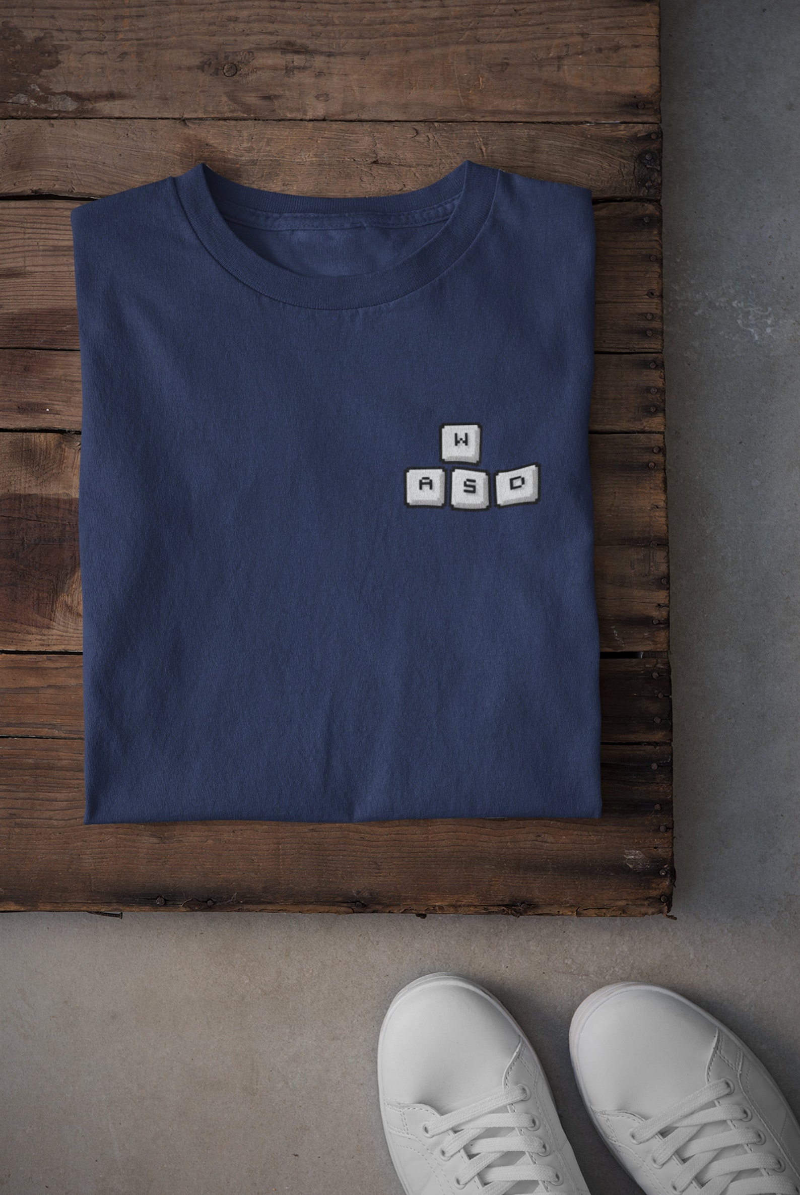 WASD Unisex Colors Tshirt, Pixel Art T Shirt, Graphic Tee Shirt, Gaming ...