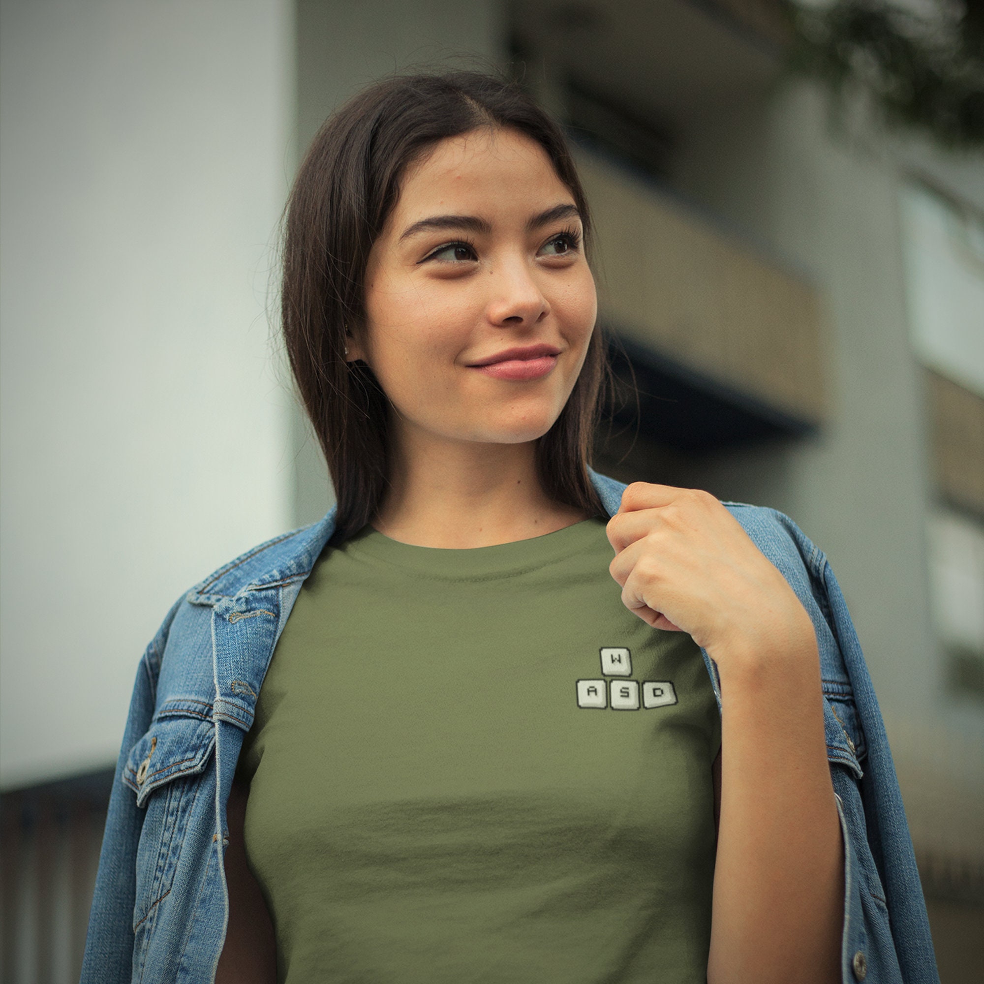 WASD Unisex Colors Tshirt, Pixel Art T Shirt, Graphic Tee Shirt, Gaming ...