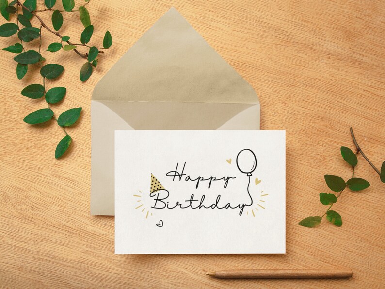 Digital Happy Birthday Card - Etsy