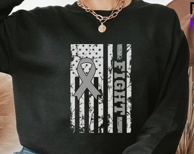 Brain Cancer Fight Shirt, Brain Cancer Awareness Shirt, Cancer Gifts ...