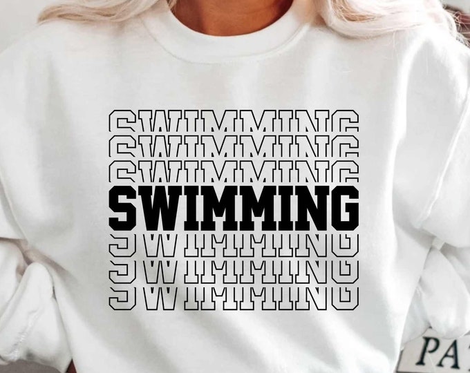 Swimming T-shirt, Swim Team Shirt, Swimmer Sweater, Swim Team ...