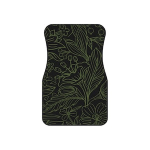 Green Car Floor Mats for Car Mats Sage Green Hippie Floor Mats Abstract ...