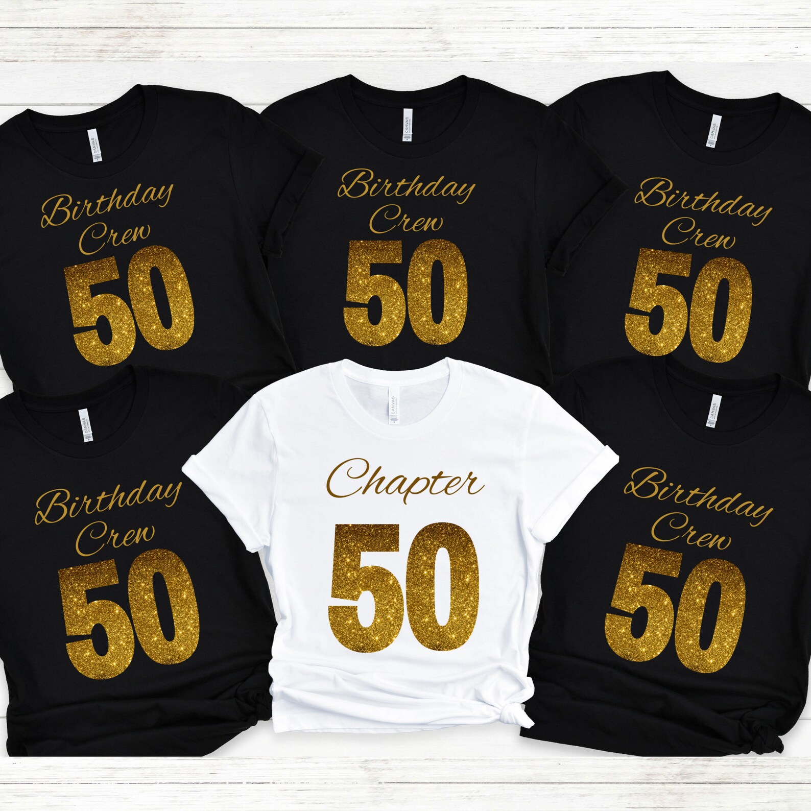 50th Birthday Group Shirts Birthday Crew Birthday Squad Etsy