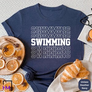 Swimming T-shirt, Swim Team Shirt, Swimmer Sweater, Swim Team ...