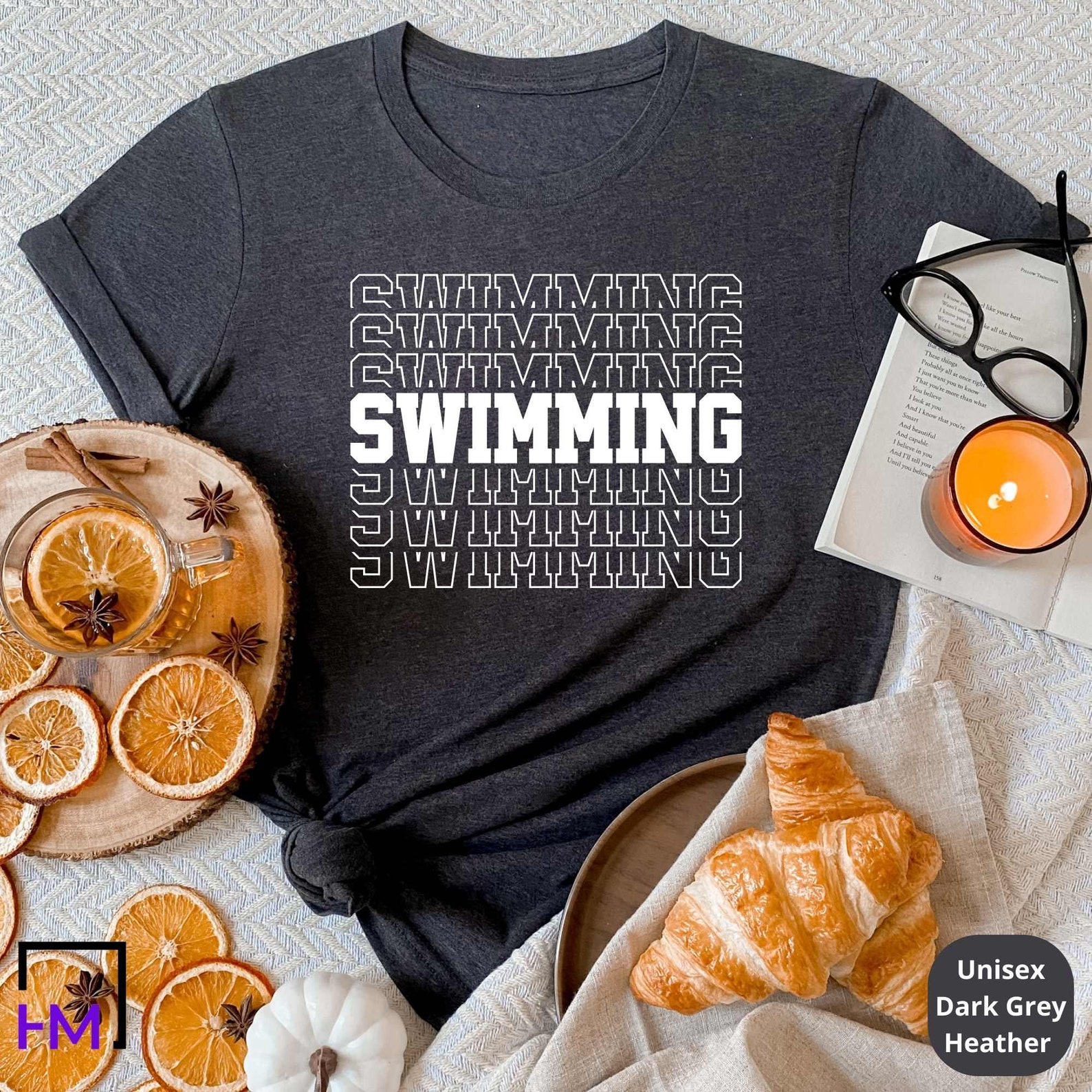 Swimming T-shirt Swim Team Shirt Swimmer Sweater Swim Team - Etsy