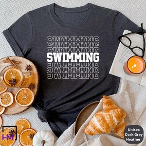 Swimming T-shirt, Swim Team Shirt, Swimmer Sweater, Swim Team ...