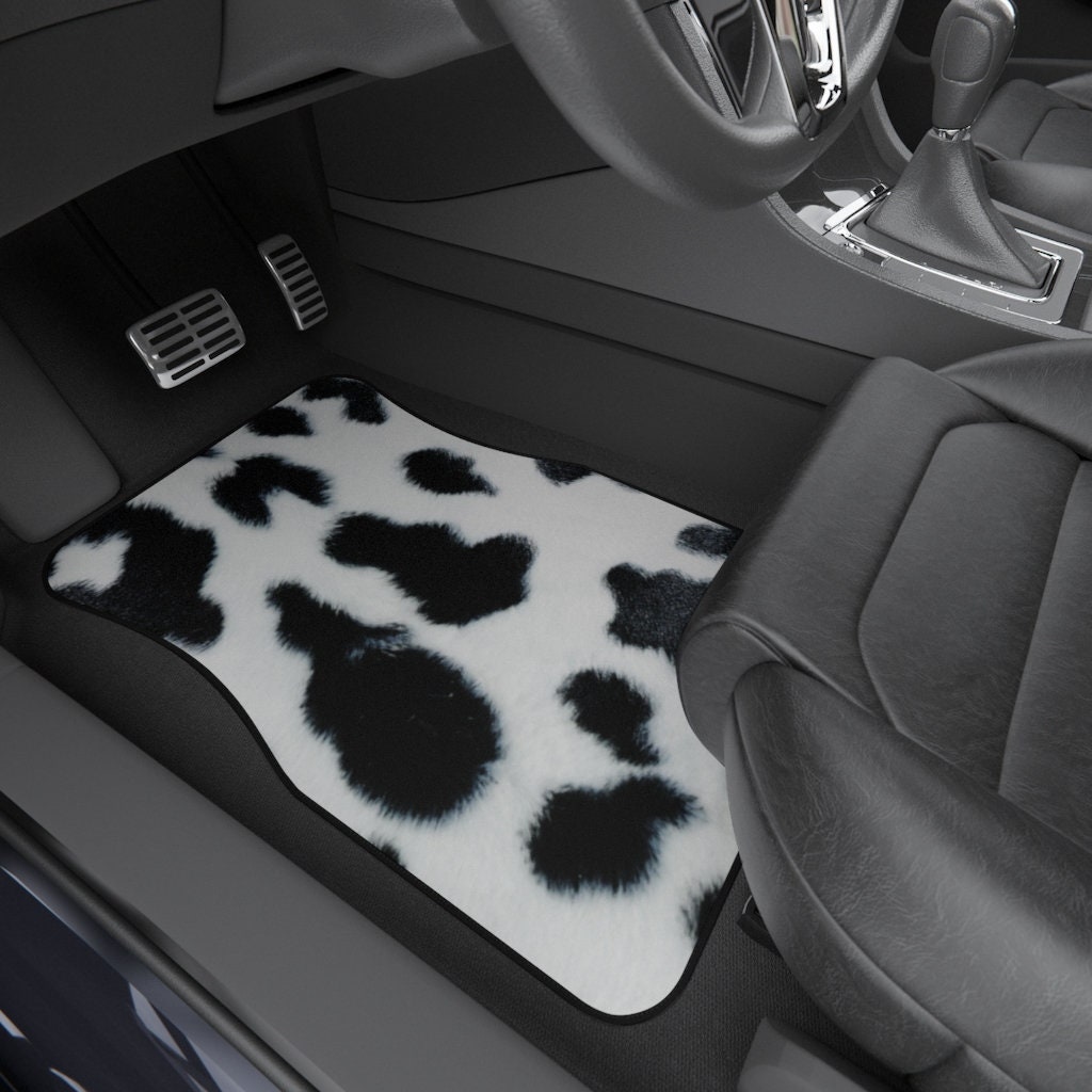 Car Floor Mats for Car Cow Print Car Mats, Animal Print Floor Mats for ...