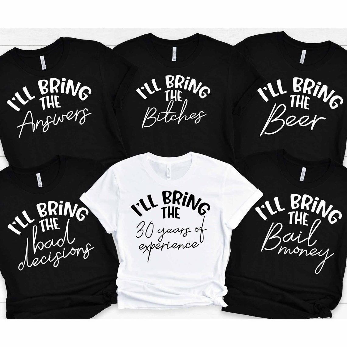 I'll Bring the Shirts Funny 30th Birthday Shirt 30 Birthday Crew Tshirt ...