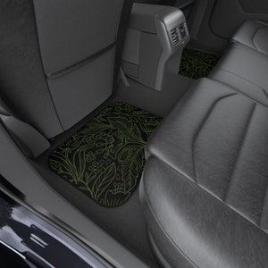 Green Car Floor Mats for Car Mats Sage Green Hippie Floor Mats Abstract ...