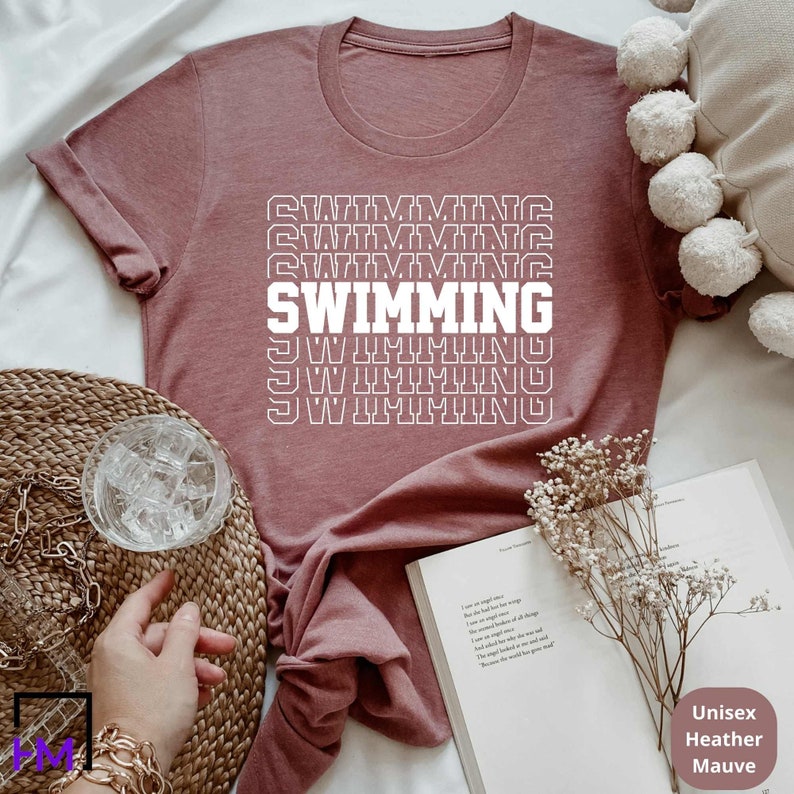 Swimming T-shirt Swim Team Shirt Swimmer Sweater Swim Team - Etsy