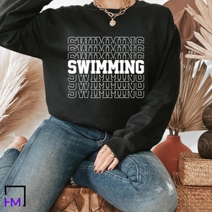 Swimming T-shirt, Swim Team Shirt, Swimmer Sweater, Swim Team ...