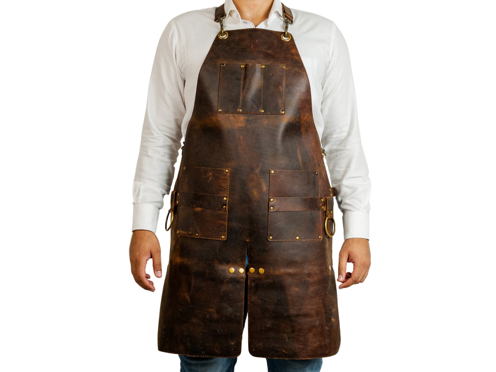 Leather Apron With Split Leg for Woodworking Apron Welding Apron ...