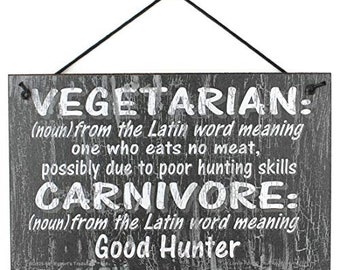 Carnivore Sign - Etsy