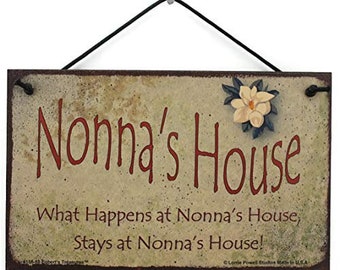Nonna’s House Sign - Etsy