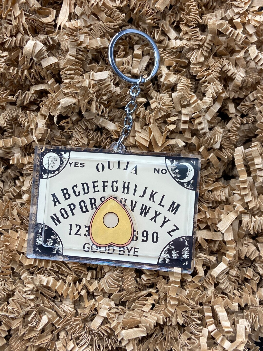 Ouija Board Shaker Keychain - Etsy