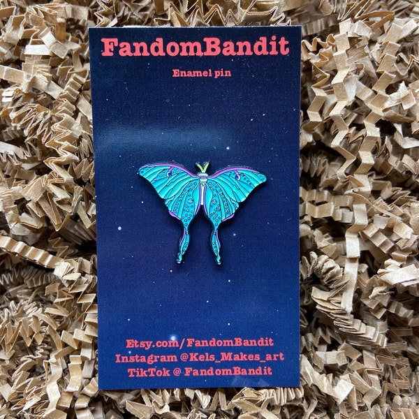Luna Moth Pin - Etsy