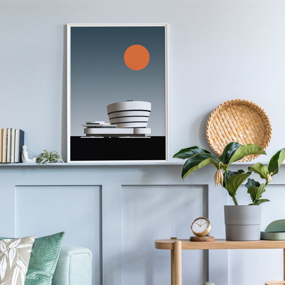 Modernist Gallery Art Print Set | Modern Architecture | Graphic ...