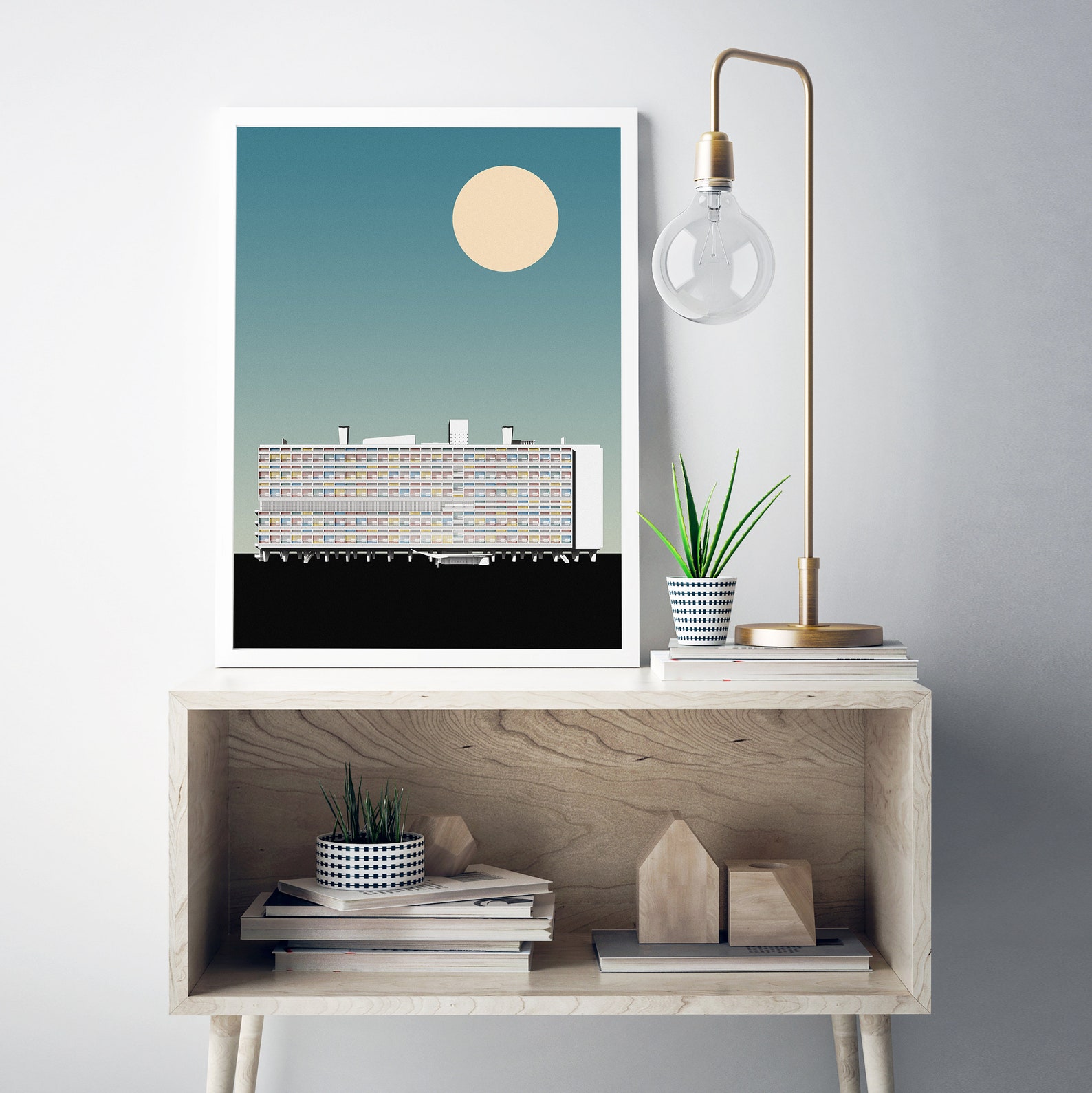 Le Corbusier Unité D'habitation Modern Architecture Art Print | Graphic ...