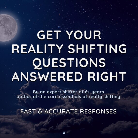 Get Your Reality Shifting Questions Answered Right by an - Etsy