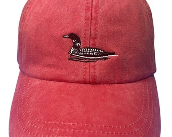 LOON BIRD HAT One Embroidered Men Women Wildlife Baseball Cap Price ...