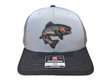 RAINBOW TROUT Fish Hat One Embroidered Men Women Wildlife Cap Price ...