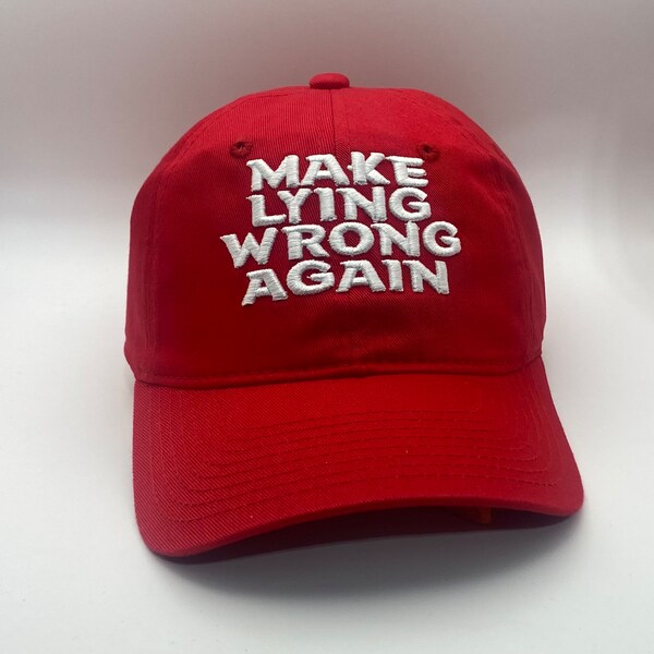 Make Lying Wrong Again Hat - Etsy