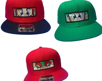 Super Mario Brothers Cap Adult Kids Unisex Cap Costume Hat Matching ...