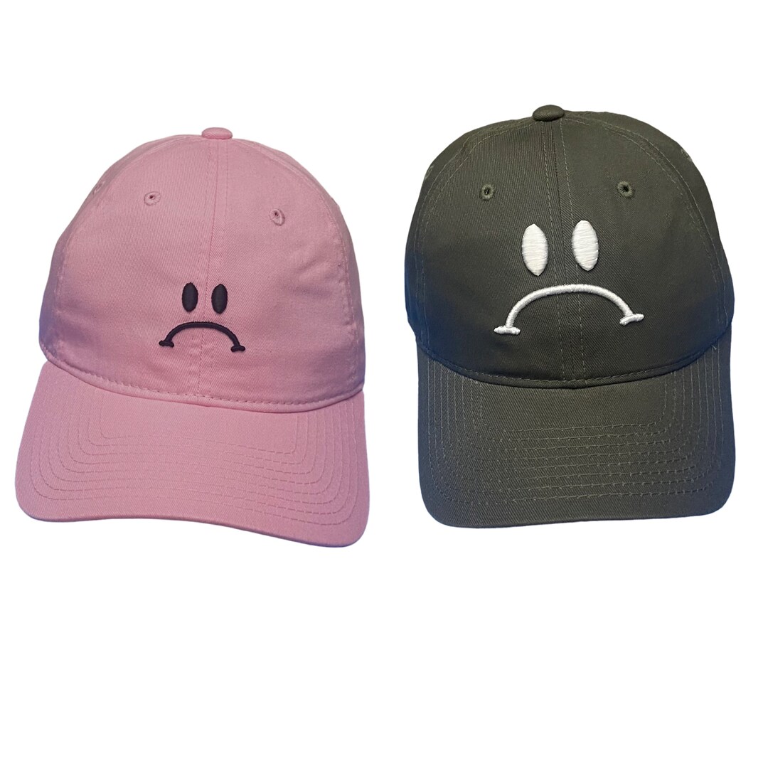 Sad Face Hat, 3D Puff Sad Face Hat - Etsy