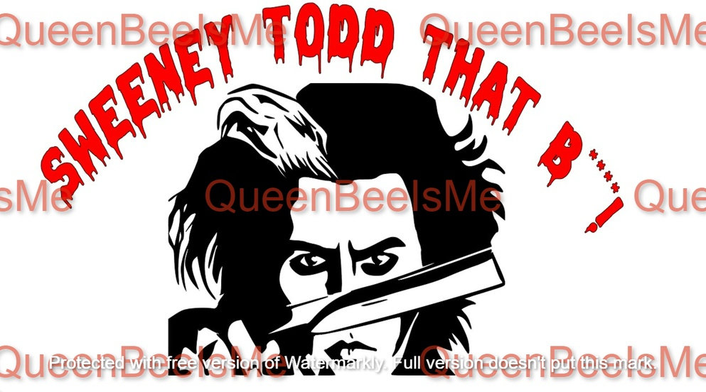 Johnny Depp Sweeney Todd That B****! SVG - Etsy