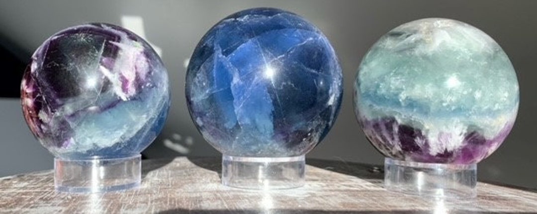 Feather Fluorite Spheres - Etsy