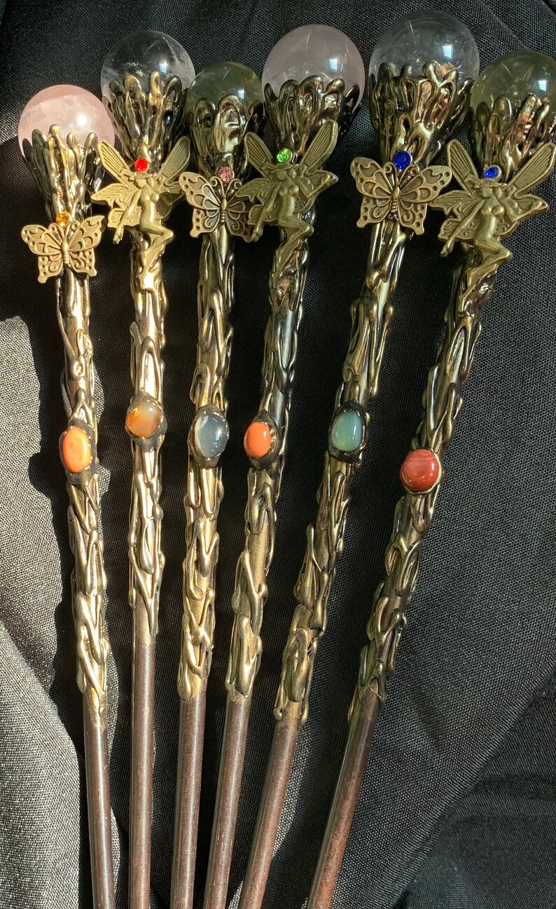 Crystal Wands/crystal Scepters - Etsy