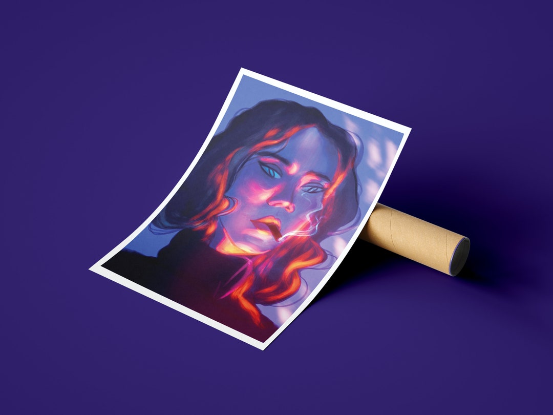 The Flame Poster A3, Illustrated Poster, Print A3, Decoration - Etsy