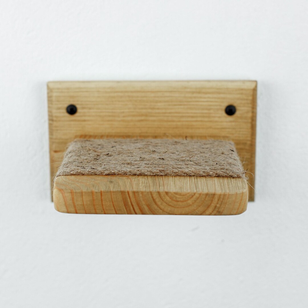 Cat Steps Wall Mounted Kitten Steps With Rope Cat Wall Furniture Wooden ...
