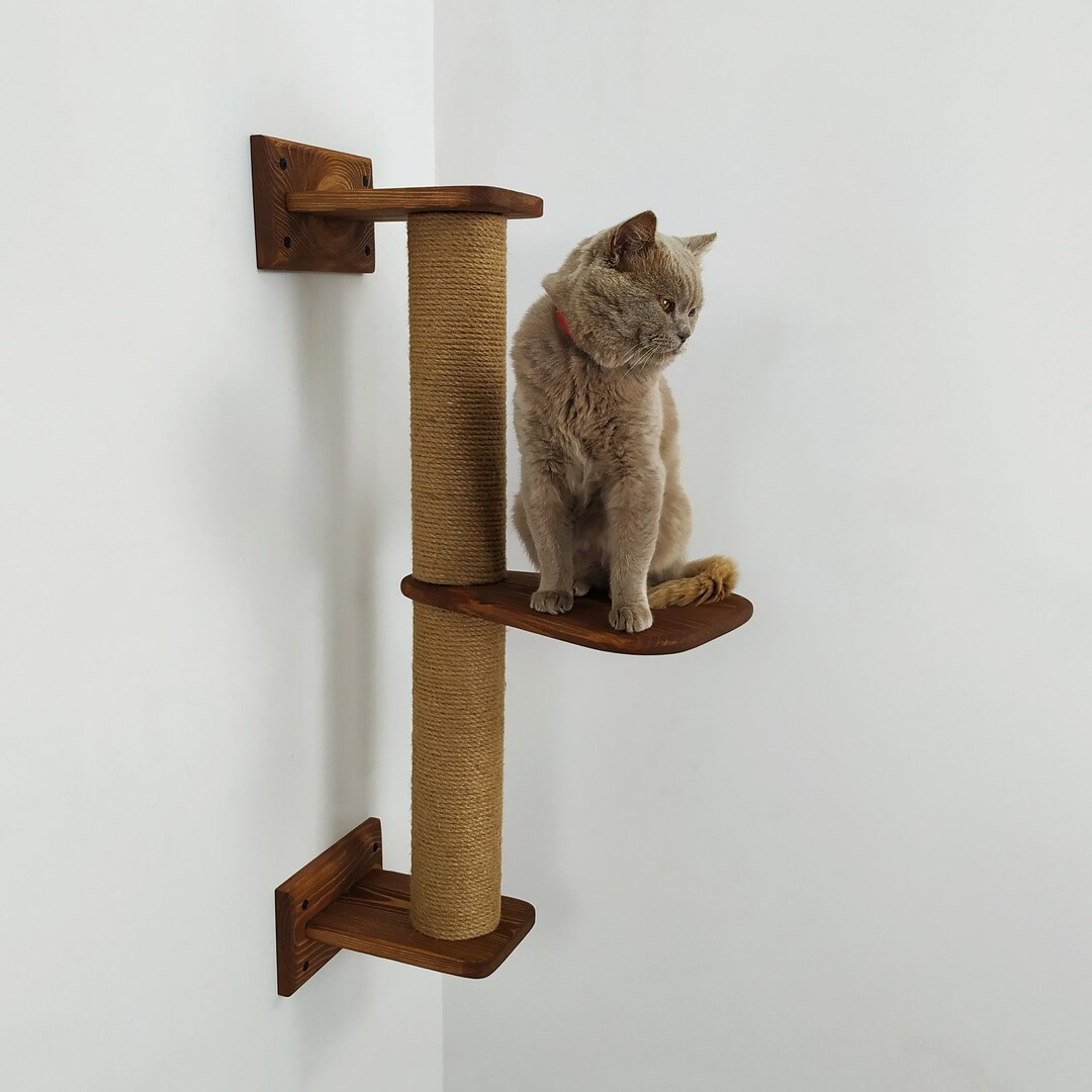 Scratcher Cat 2 Sections, Cat Wall Furniture, Cat Shelves, Сat ...