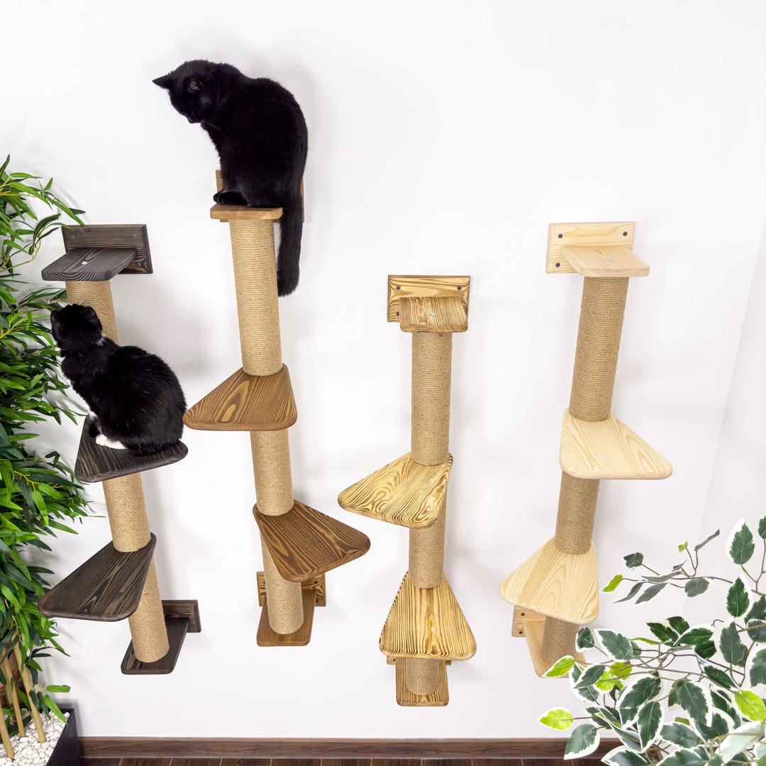 Scratcher Cat 3 Sections - 2 Shelves, 3 Tubes With Jute, Wall Play ...