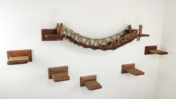 Cat Bridge for Wall 5 Steps Cat Bridge Cat Shelves Cat - Etsy