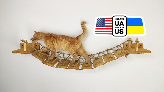 Light Cat Bridge for Wall Cat Bridge Cat Shelves Cat Ladder | Etsy