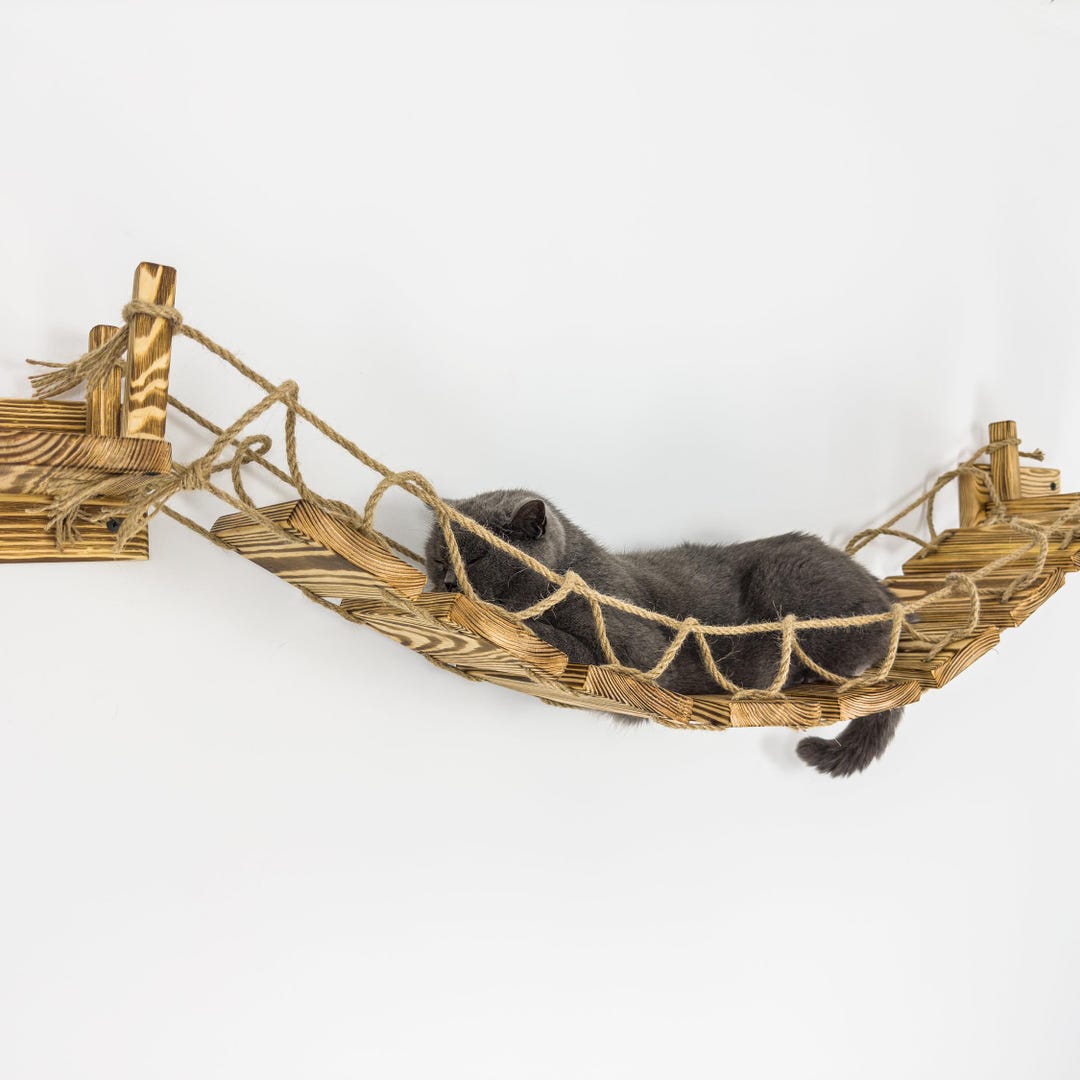 Cat Bridge for Wall Cat Wall Furniture Cat Furniture Wood Cat Climbing ...