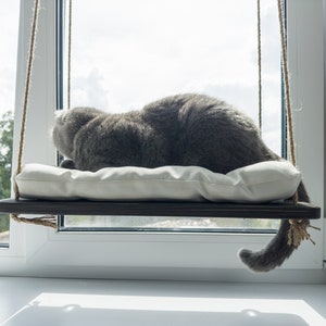 Cat Window Bed, Wood Cat Furniture, Perfect Cat Bed for Window, Best ...
