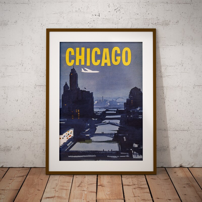Chicago Poster - Etsy