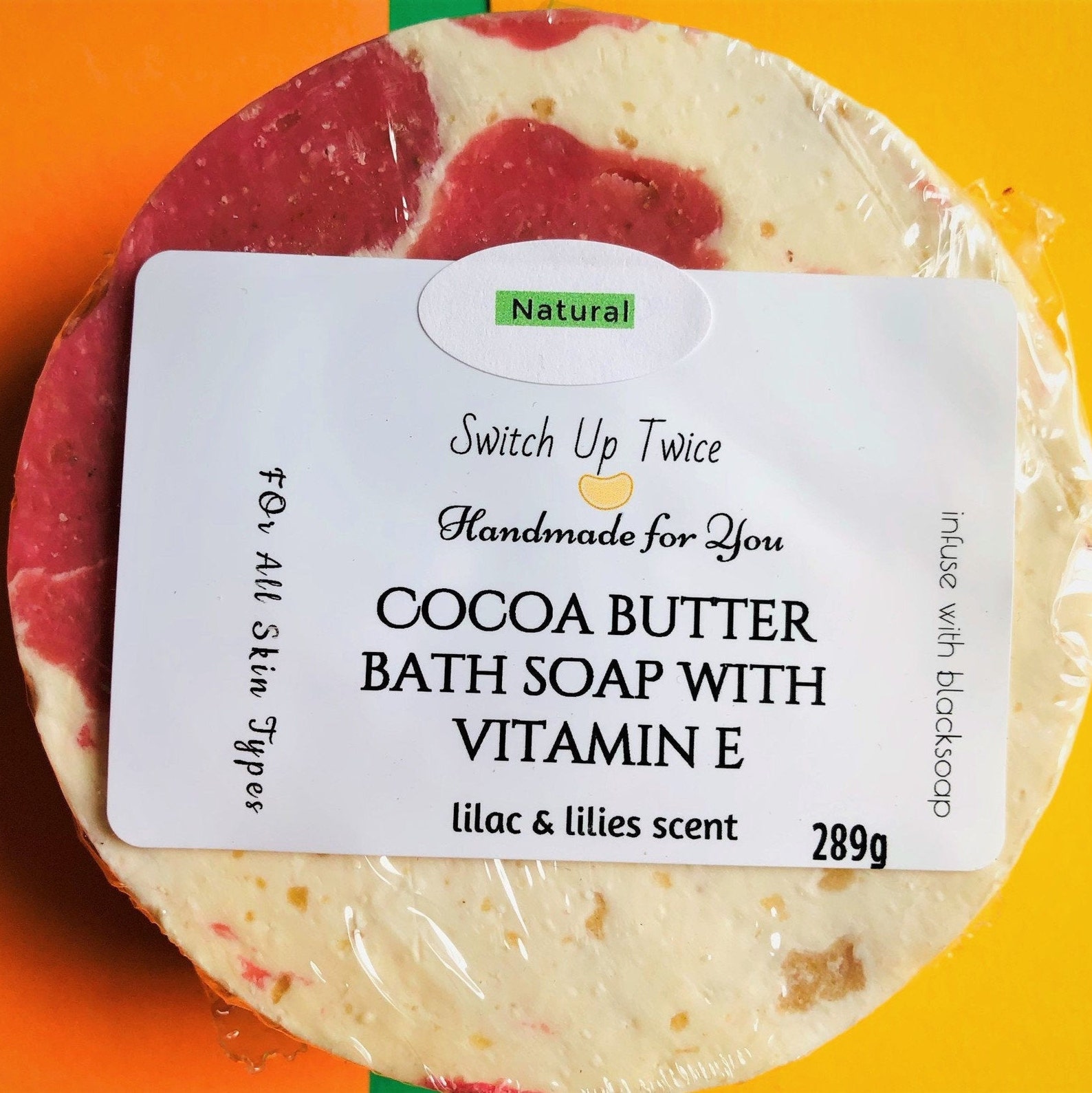 Cocoa Butter Bath Soap With Vitamin E, Infuse With Black Soap, Scented ...