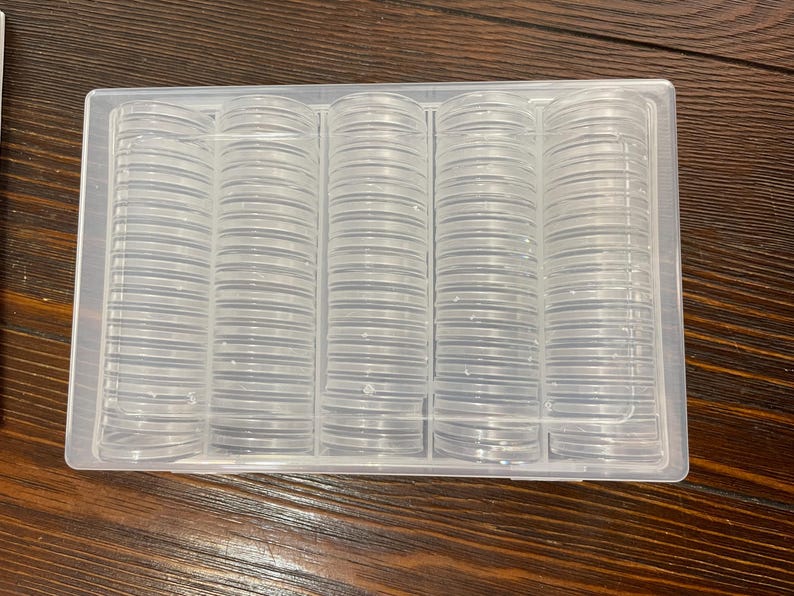 24 / 100pcs Adjustable Coin Protective 30mm Capsule Rounds, With ...