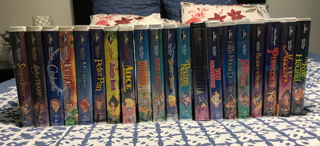 20 OLD Rare VINTAGE Walt Disney's Classic Black Diamond VHS Complete ...