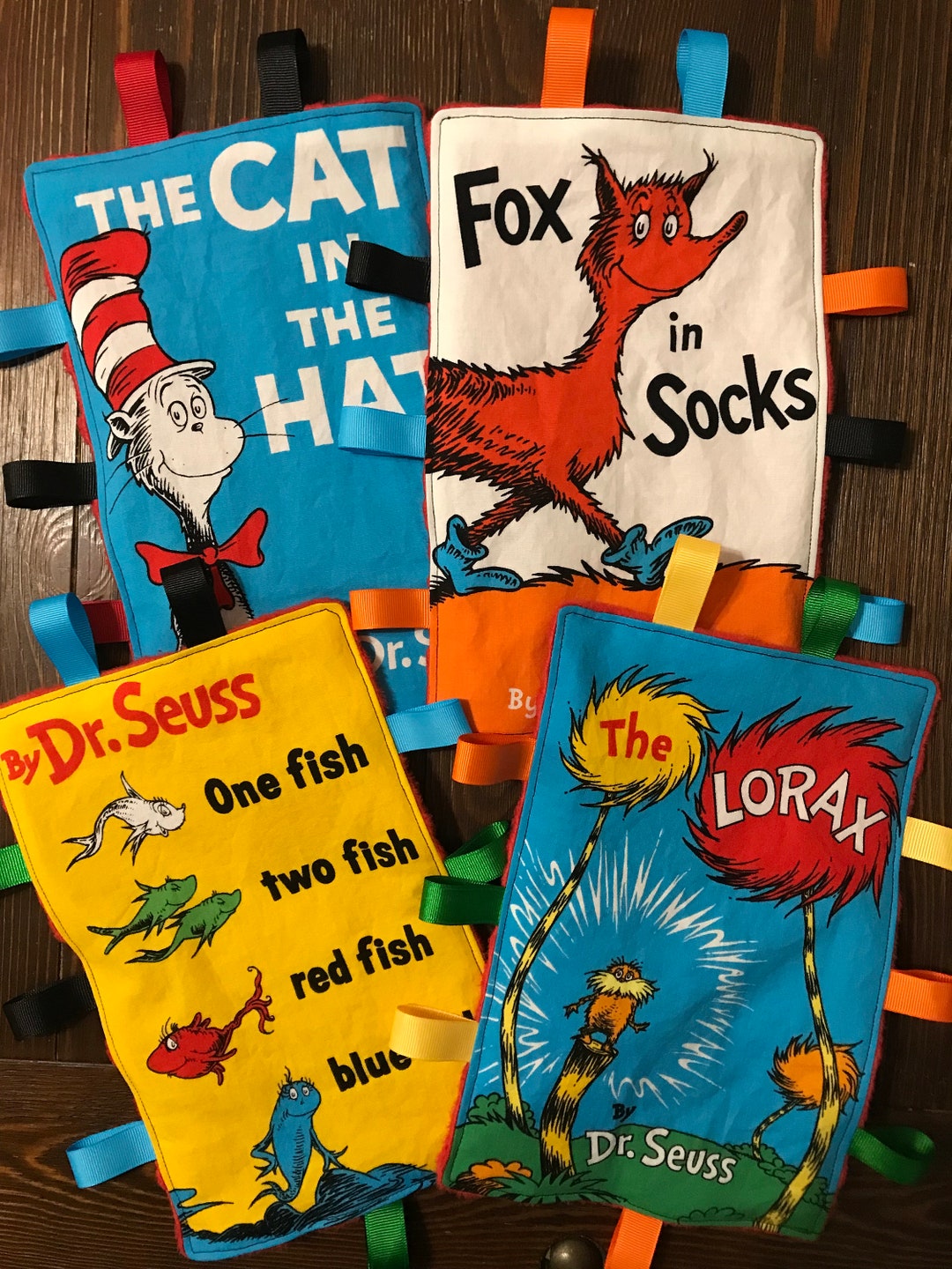 Dr. Seuss Titles~ Handmade Baby & Toddler Storytime Sensory Crinkle ...