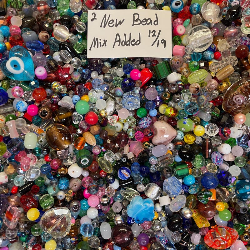 Vintage Glass Jewelry Lot - Etsy