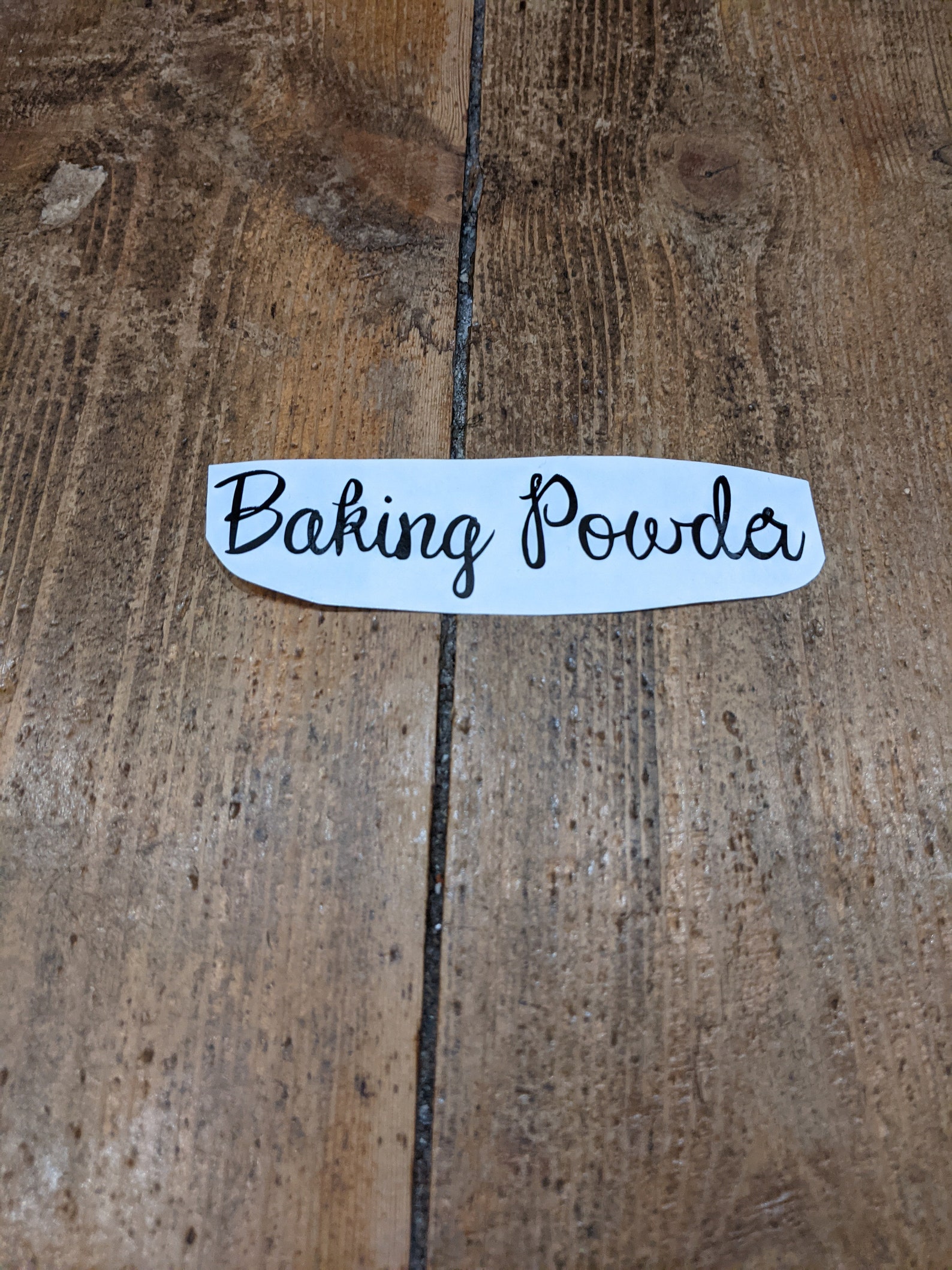 Baking Powder Vinyl Pantry Label | Etsy