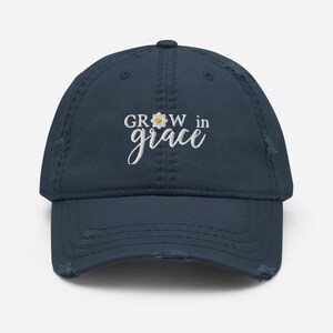 GROW IN GRACE Christian Hat Believer Hat Floral Hat - Etsy