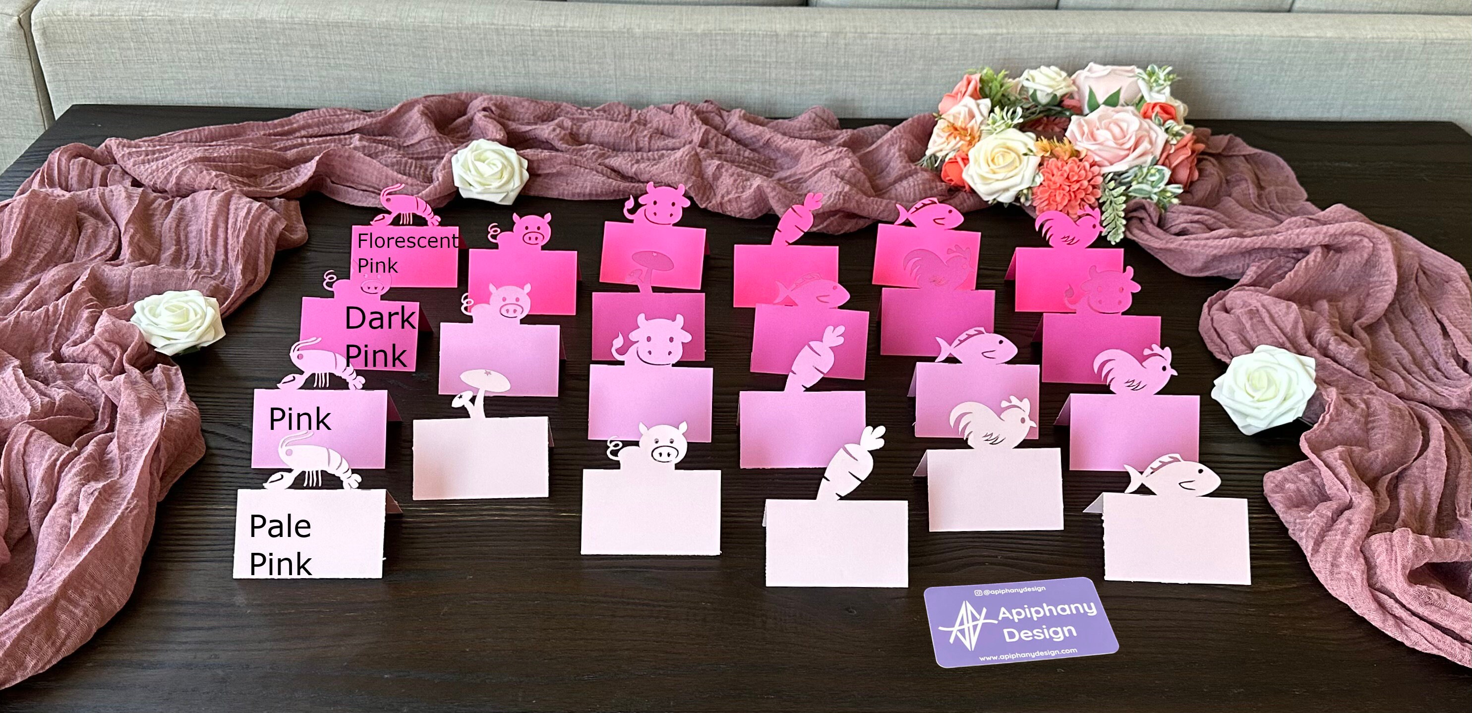 Pop up Meal Preference Place Cards for Wedding Guests - Etsy